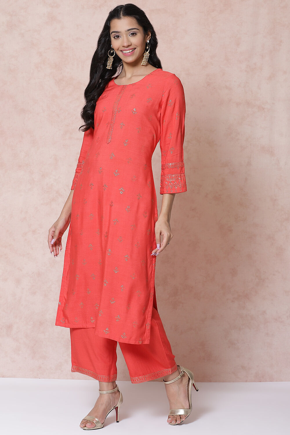 Buy Coral LIVA Straight Kurta 1N by Rangriti